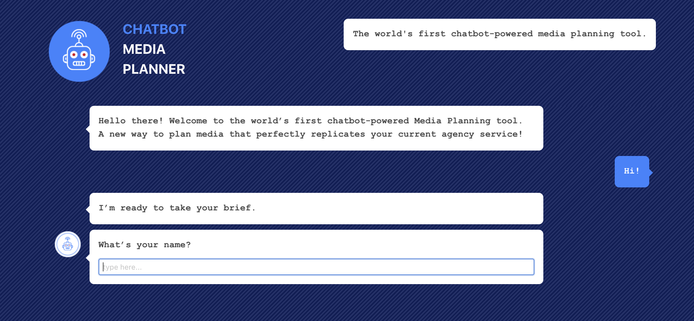 Chatbot Media Planner - Yonder Media